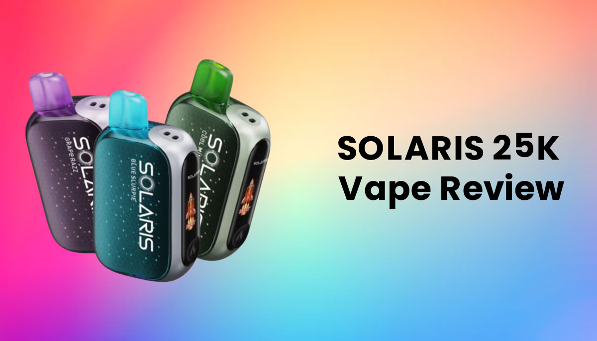 SOLARIS 25K Solar Charging Disposable Vape Review - Ecigator