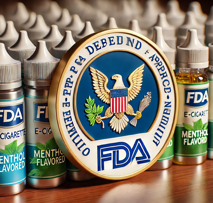 FDA Authorizes 4 Menthol-Flavored E-Cigarettes from NJOY