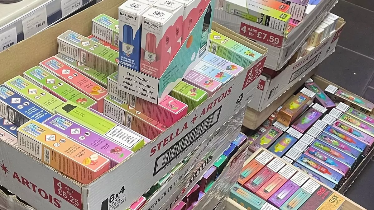 6 Million Illicit Vapes Seized in England in Past 3 Years