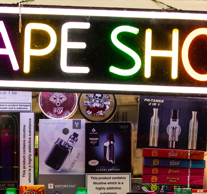 Vape Shops in England Rises by Nearly 1,200% in a Decade